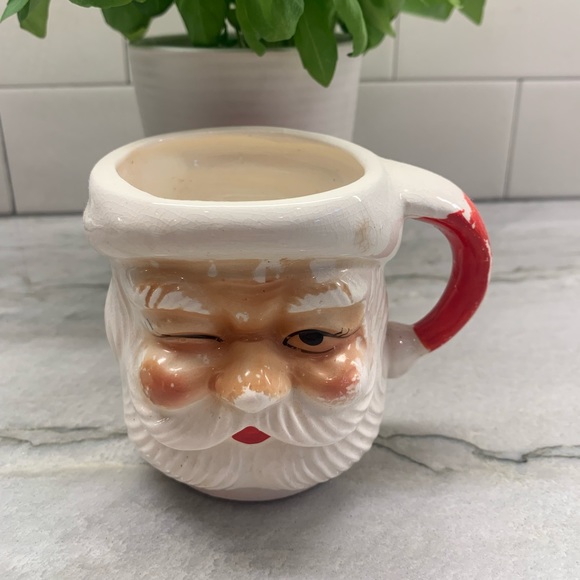 Holiday | Vintage Winking Santa Mug | Poshmark